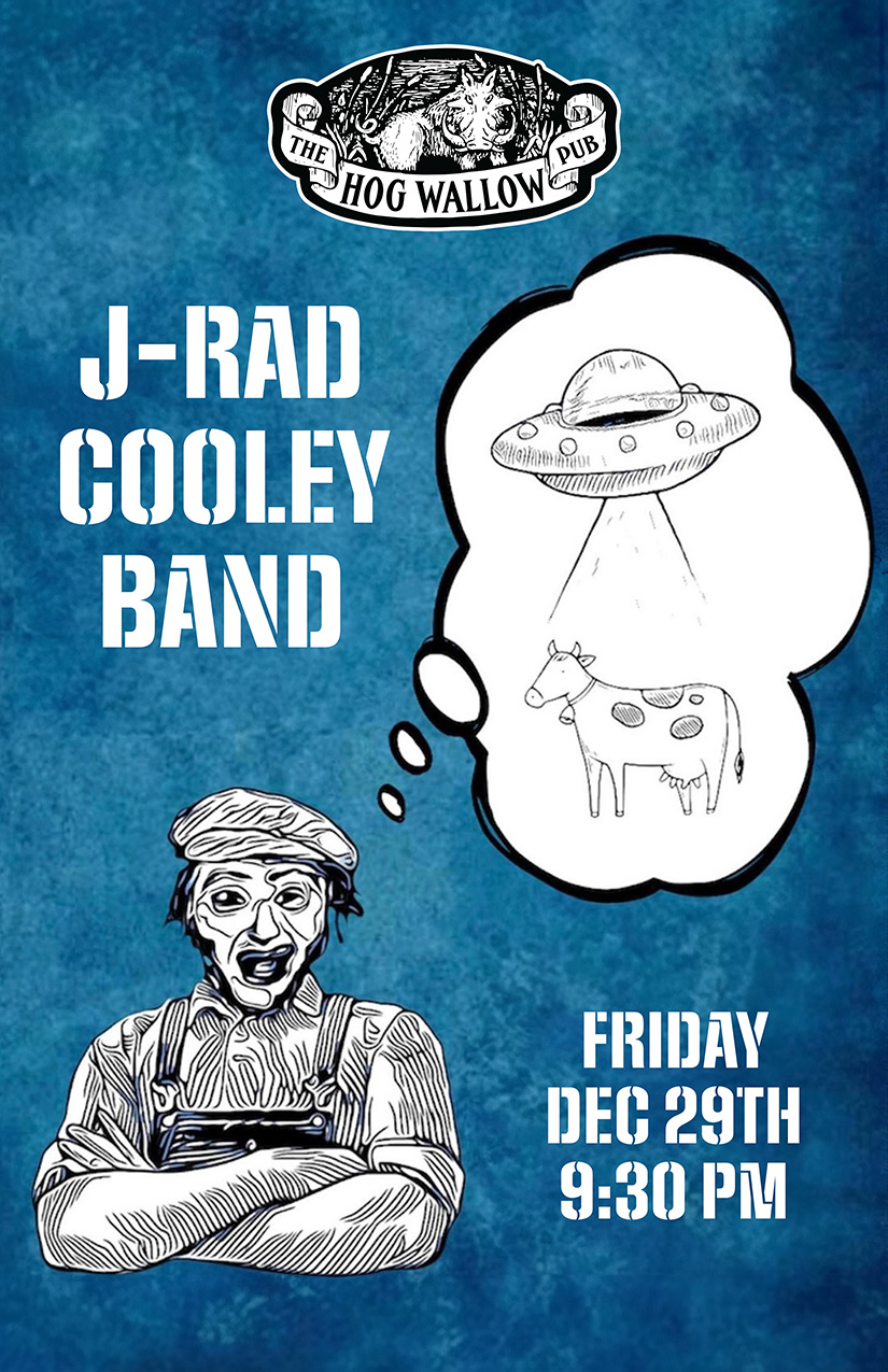 FRI DEC 29 '23: J-Rad Cooley Band | The Hog Wallow Pub